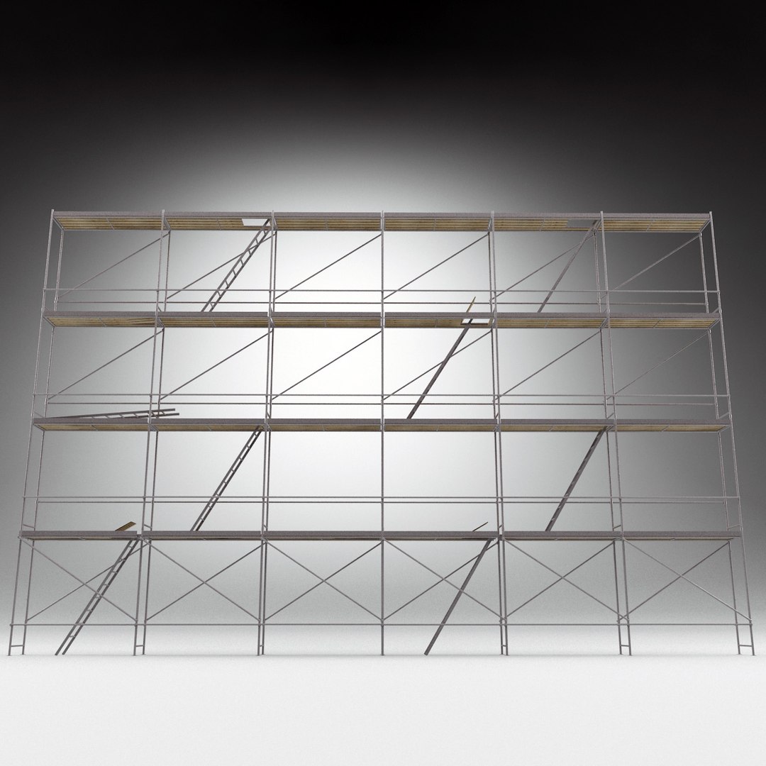 3d Scaffold Modelled Model