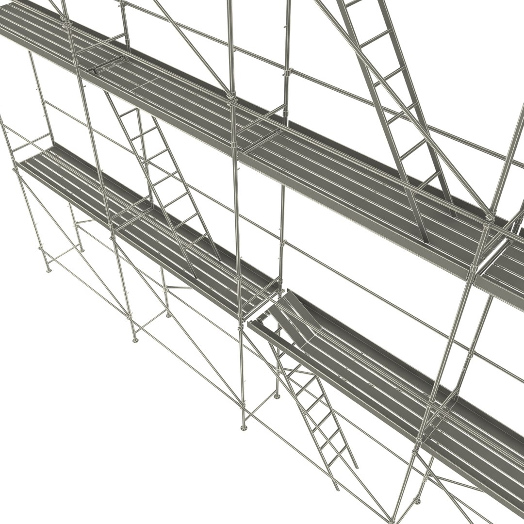 3d scaffold modelled model