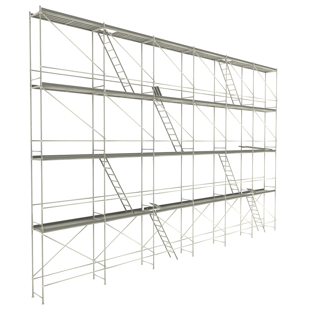 3d scaffold modelled model