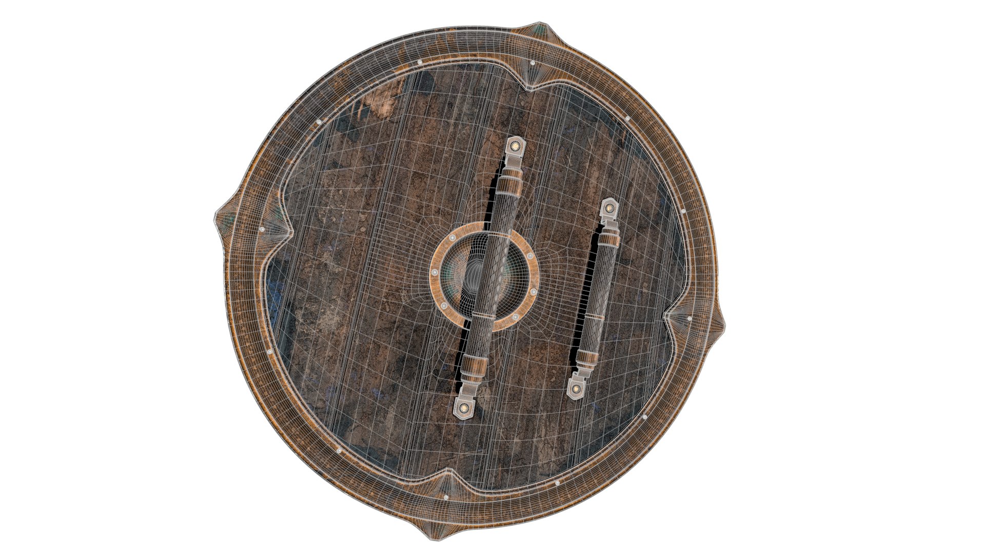 Viking Shield Copper 3D Model - TurboSquid 1782275