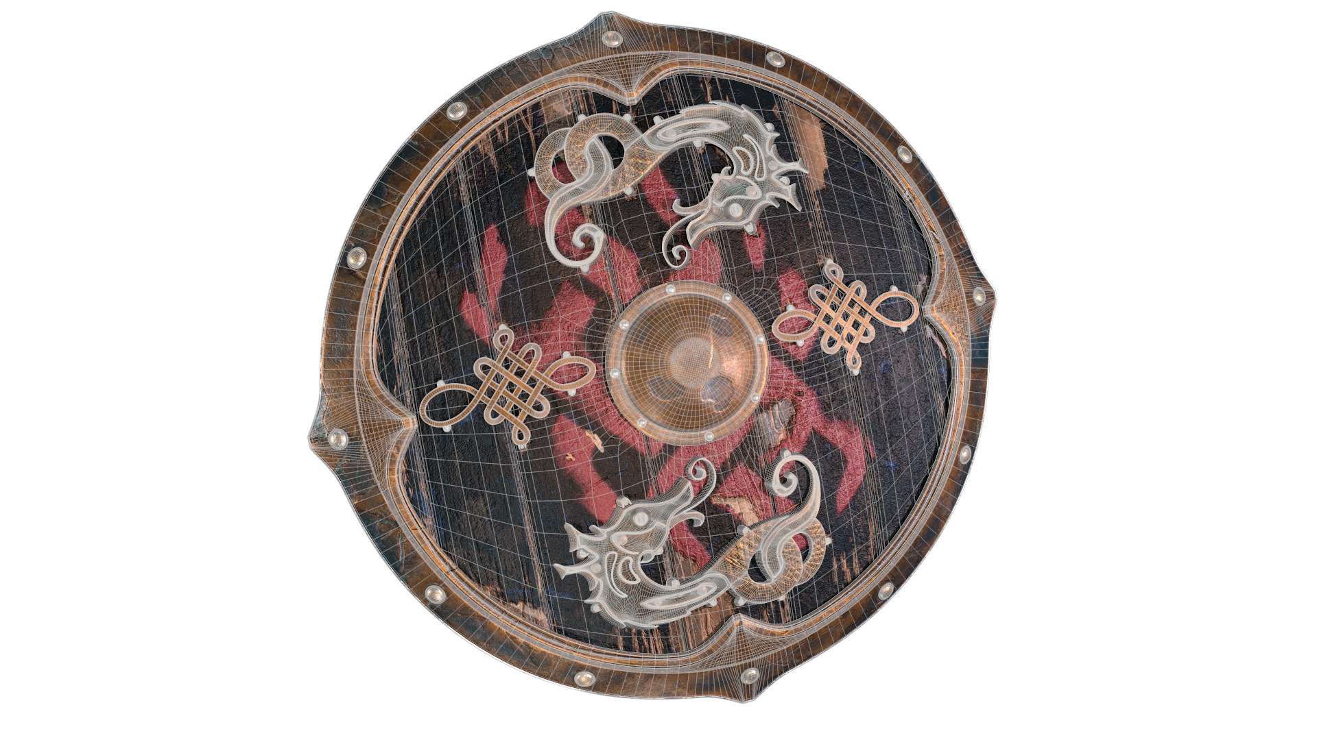 Viking Shield Copper 3D Model - TurboSquid 1782275