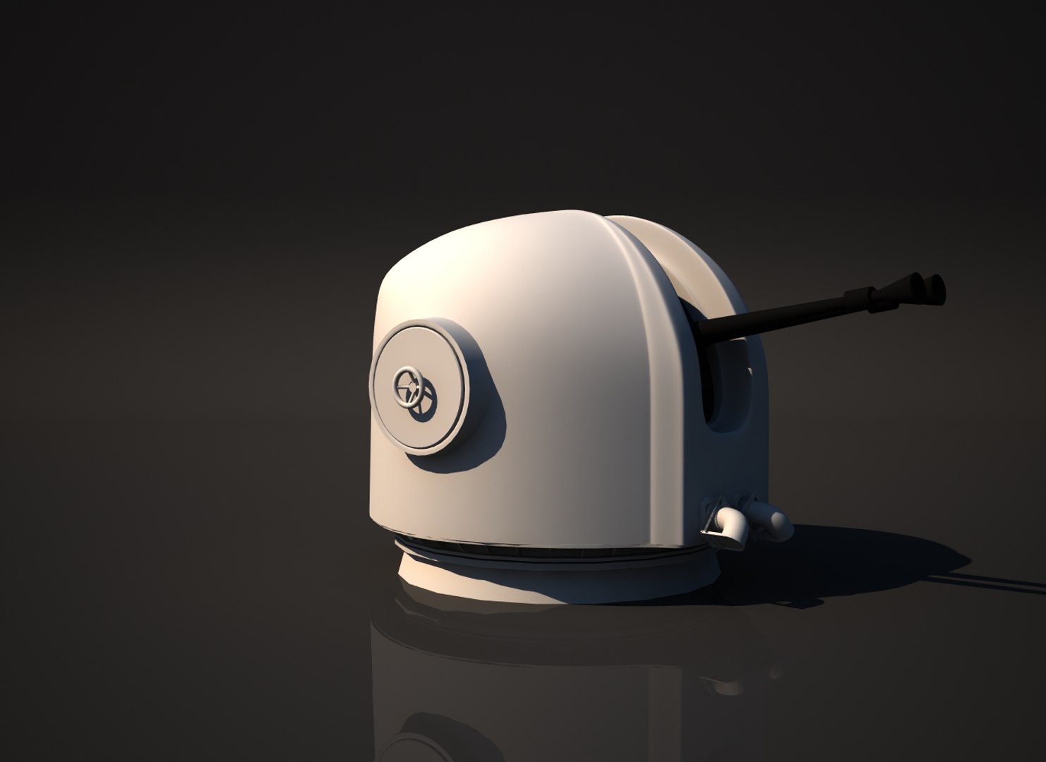 3d Model 40 Mm Otobreda Gun