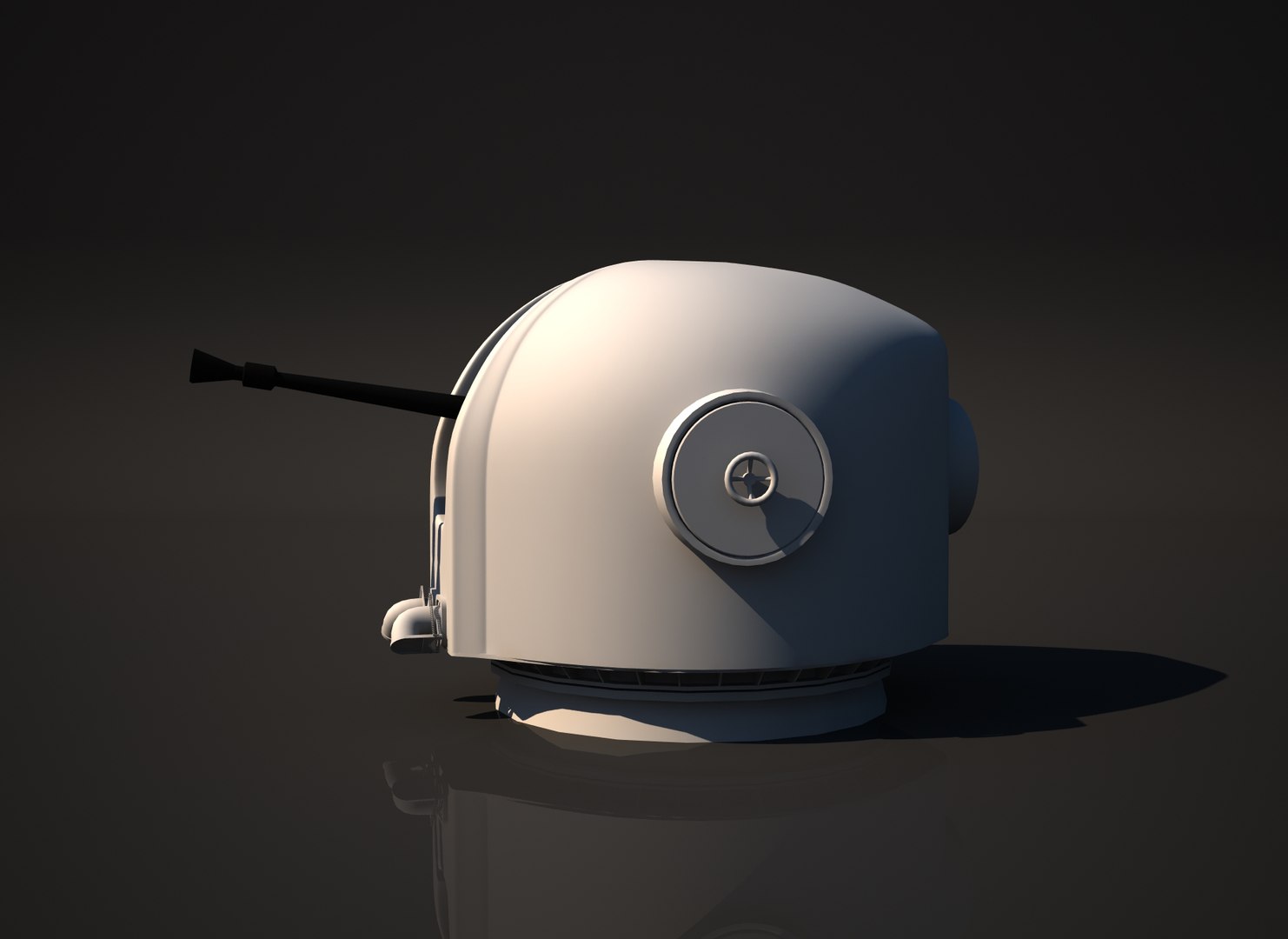 3d Model 40 Mm Otobreda Gun