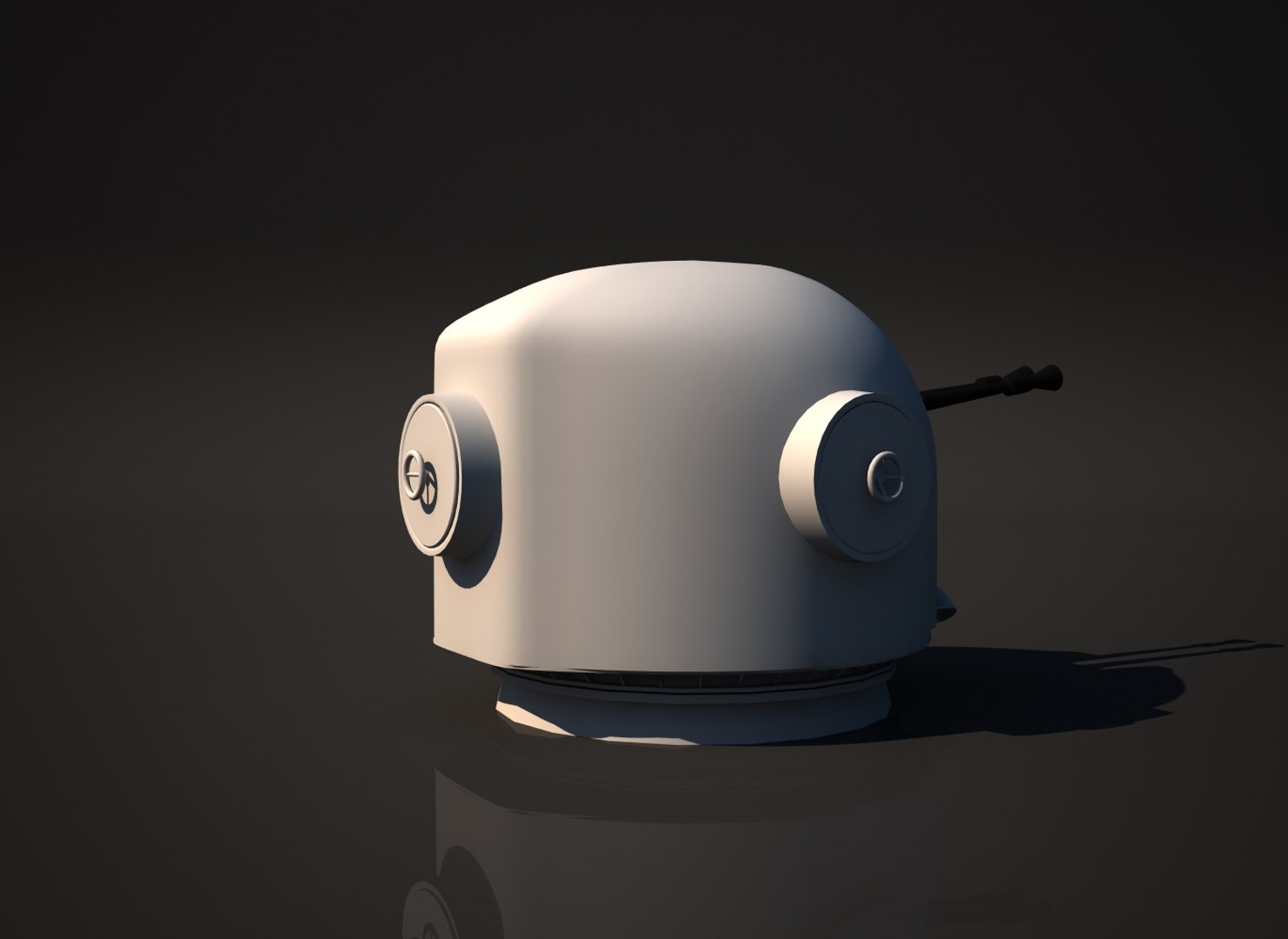 3d Model 40 Mm Otobreda Gun