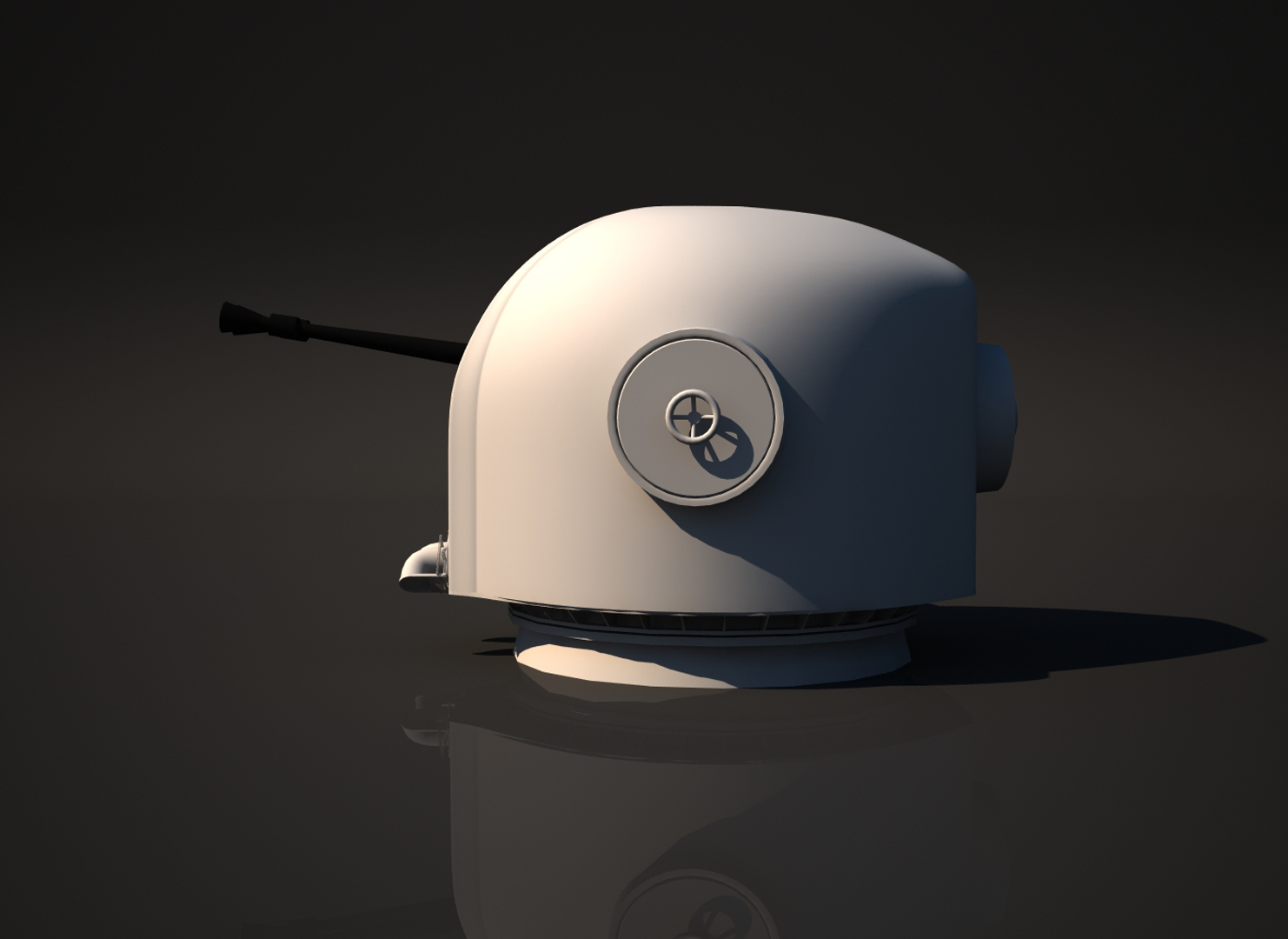 3d Model 40 Mm Otobreda Gun