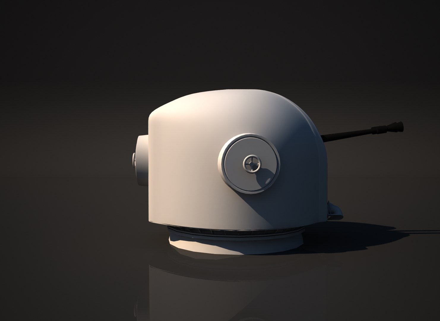 3d Model 40 Mm Otobreda Gun