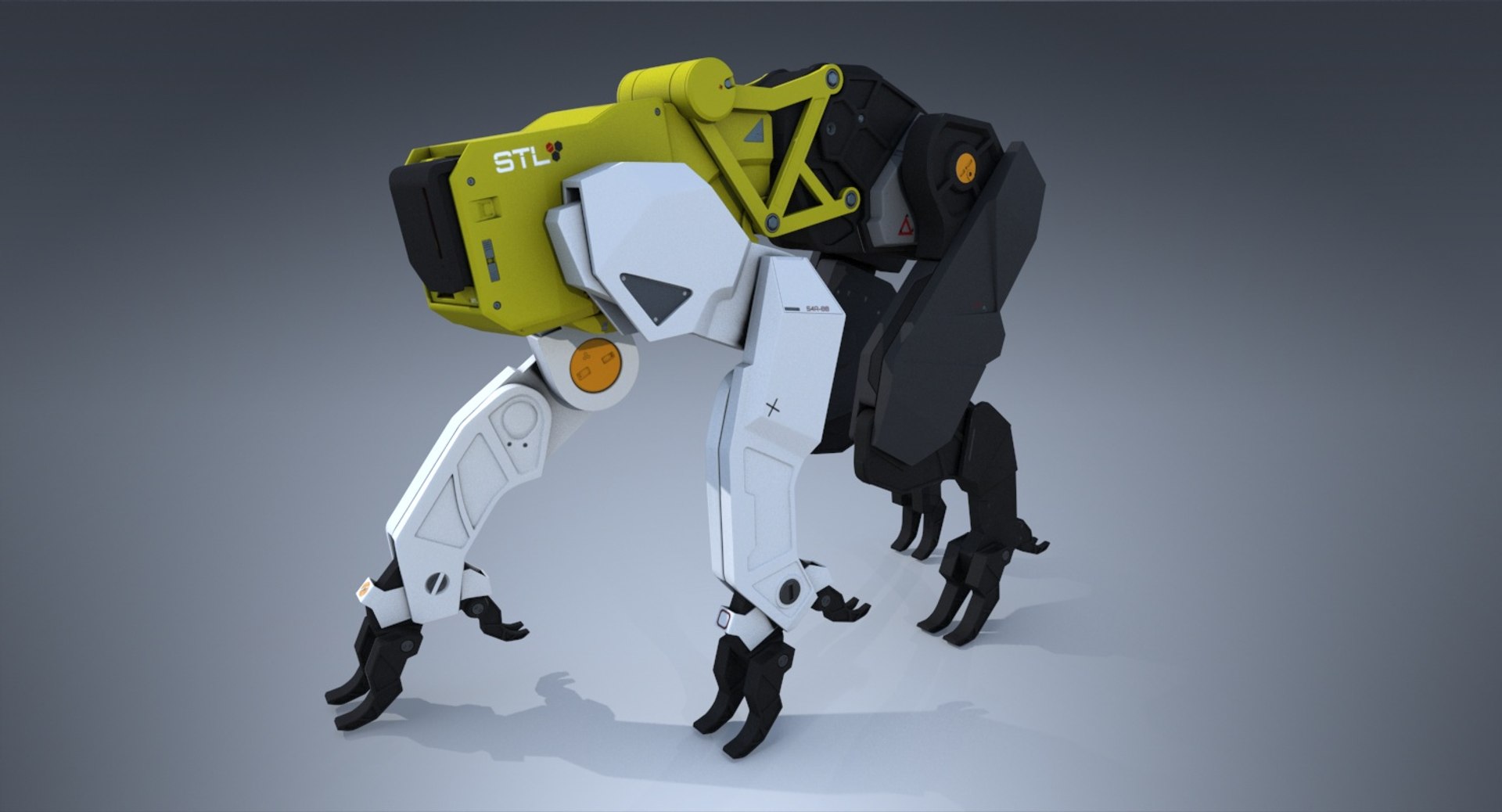 3D Sci-fi Robotics Animal Model - TurboSquid 1233504