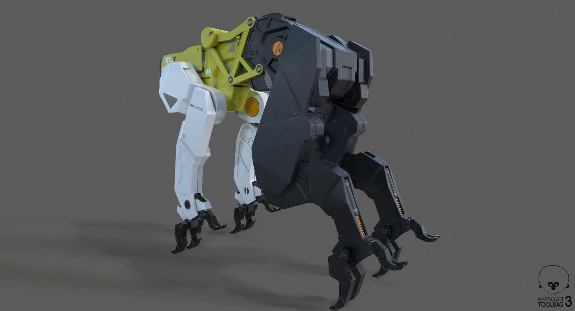 3D sci-fi robotics animal model - TurboSquid 1233504