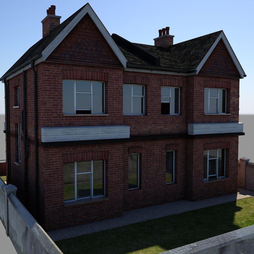 British House 1 Model - TurboSquid 1149401
