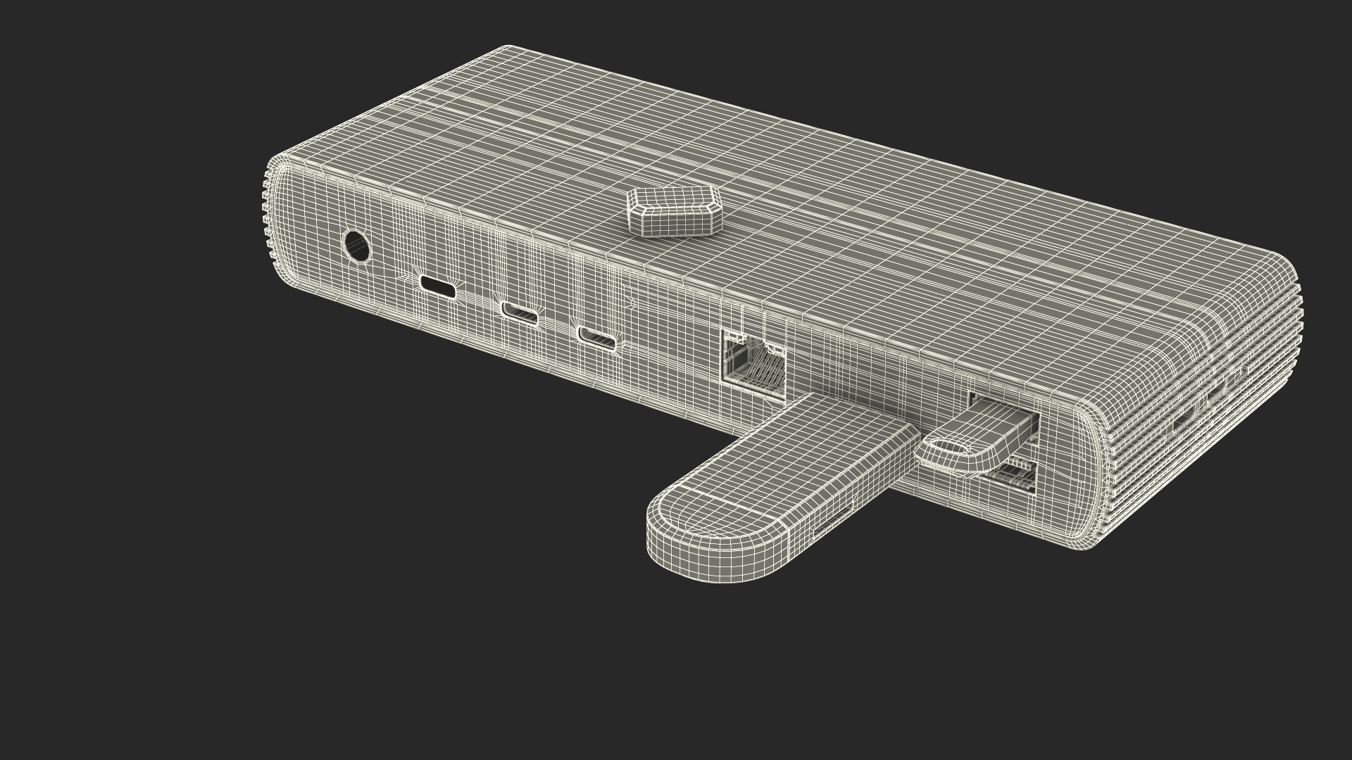 USB-C Docking Hub With Active Storage Devices 3D Model - TurboSquid 2413210