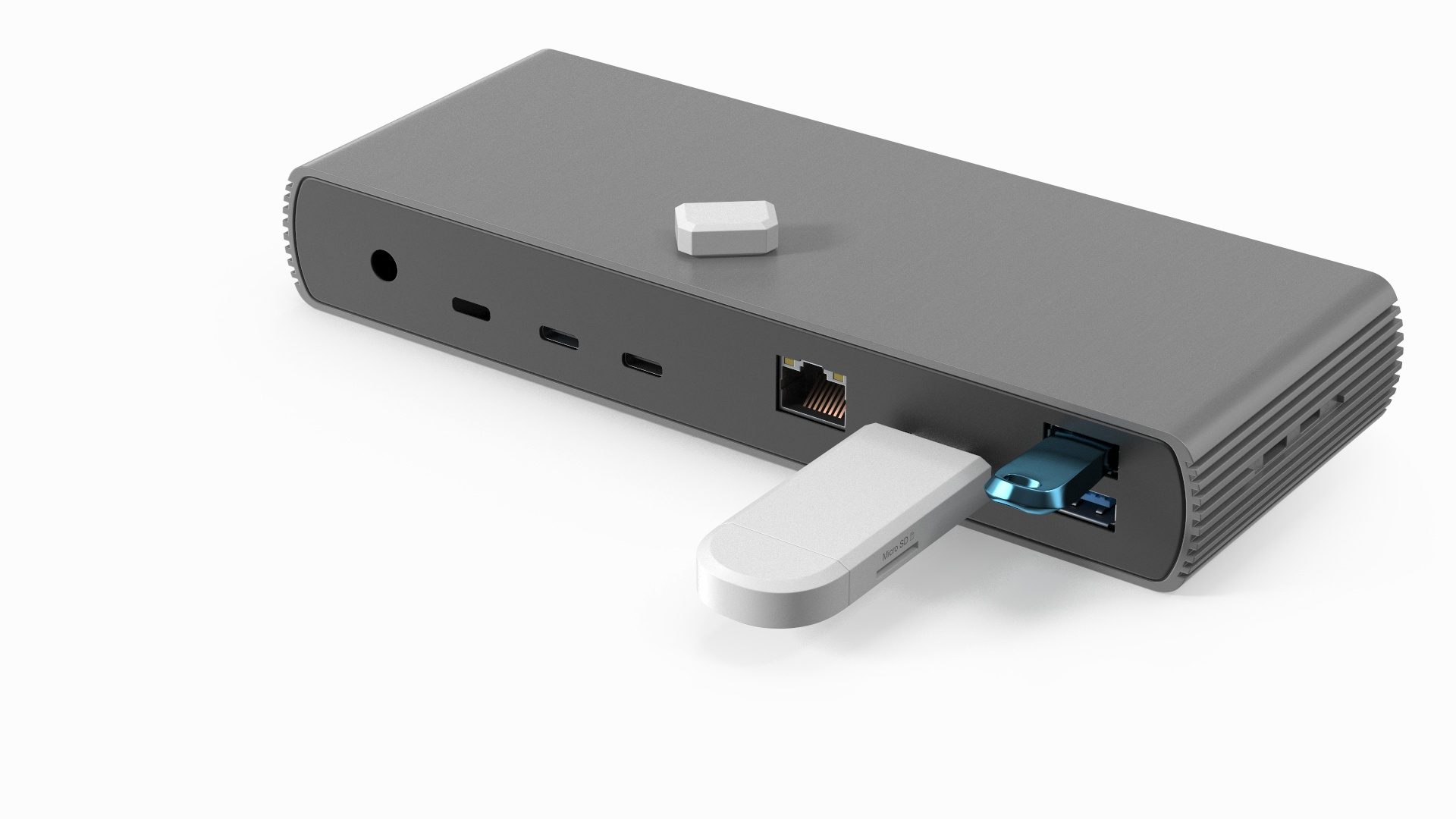 USB-C Docking Hub With Active Storage Devices 3D Model - TurboSquid 2413210