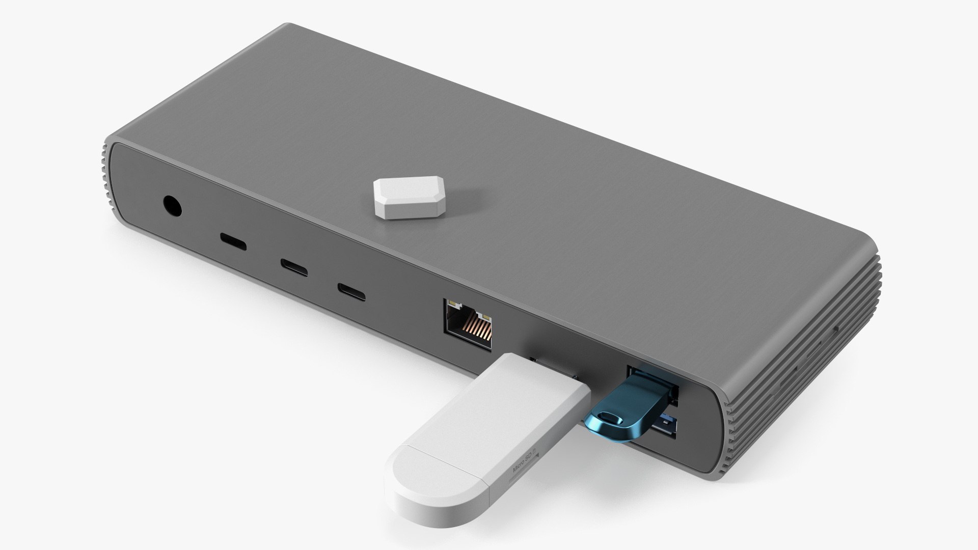 USB-C Docking Hub With Active Storage Devices 3D Model - TurboSquid 2413210