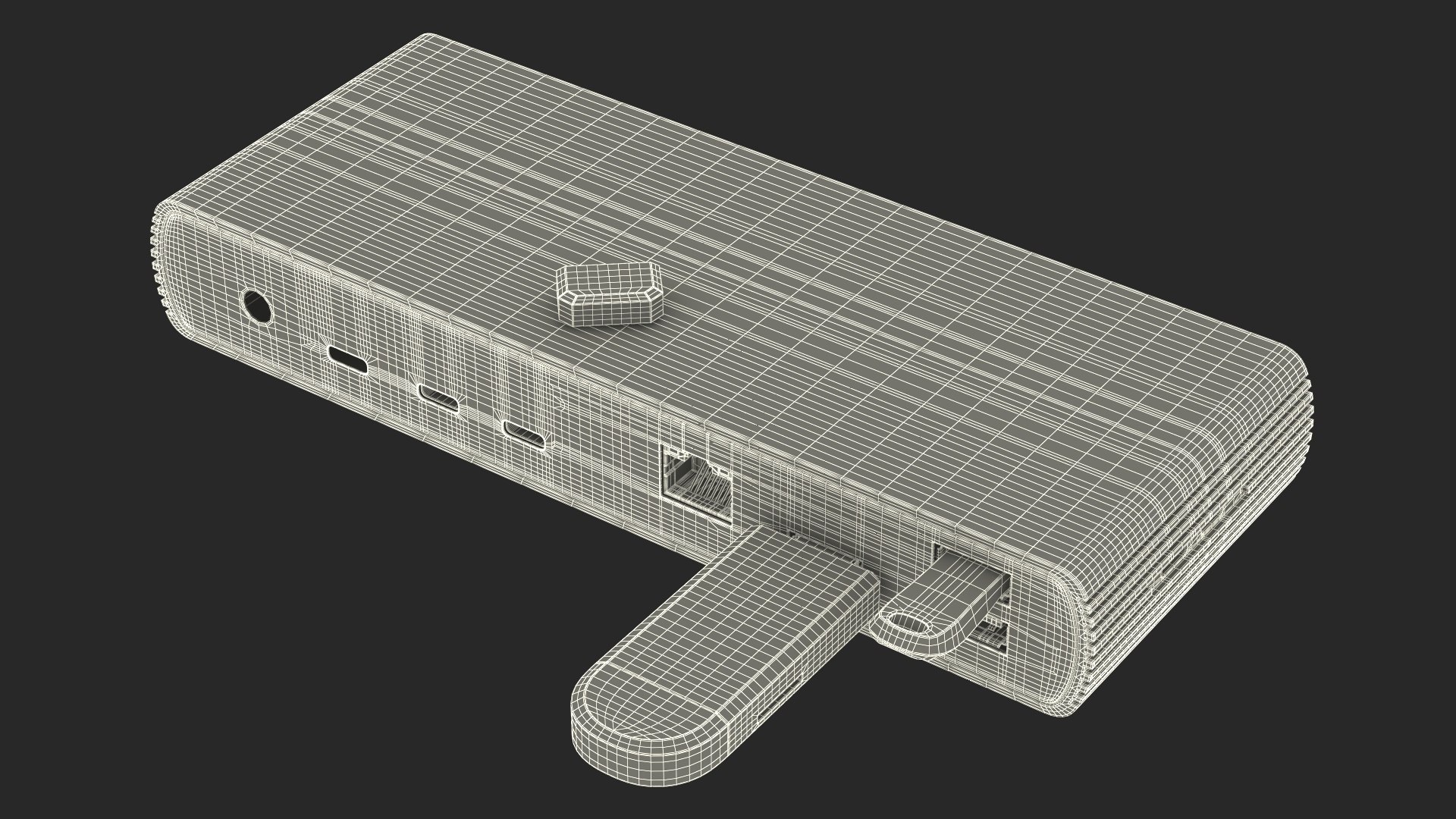 USB-C Docking Hub With Active Storage Devices 3D Model - TurboSquid 2413210