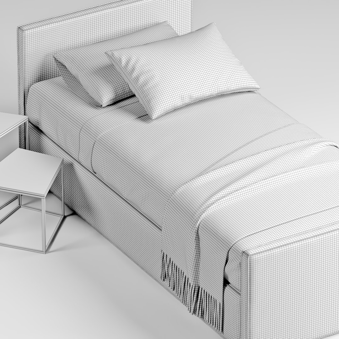 Single Bed 3D Model - TurboSquid 1332782