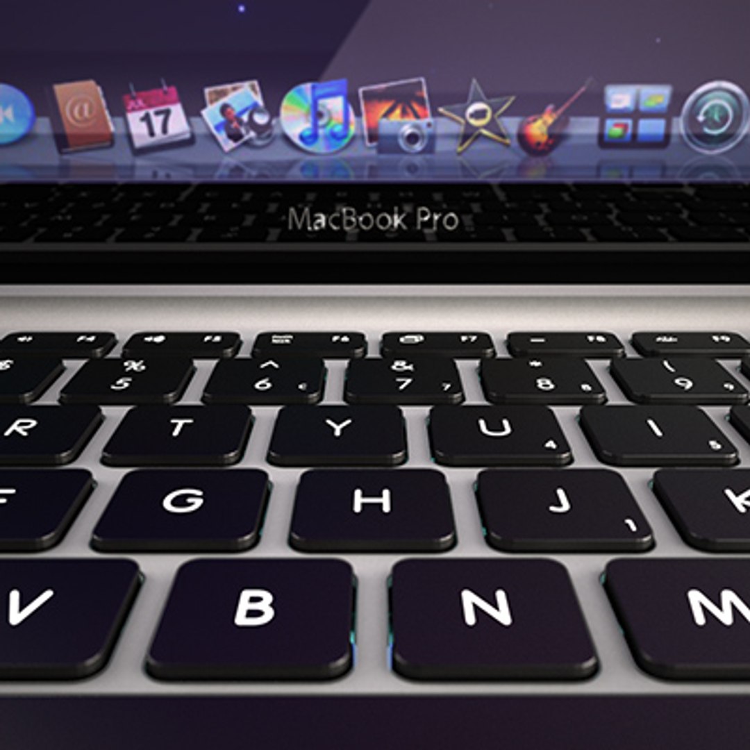 3d Apple Macbook Pro Led Model