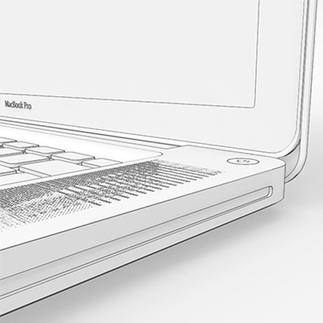 3d Apple Macbook Pro Led Model