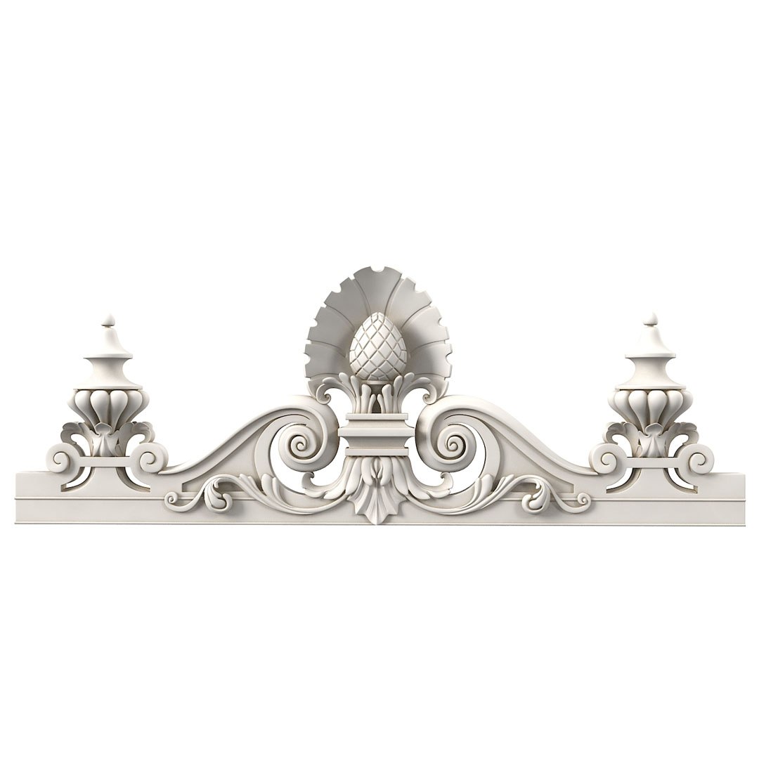 3D Model Cartouche Decor - TurboSquid 1450362