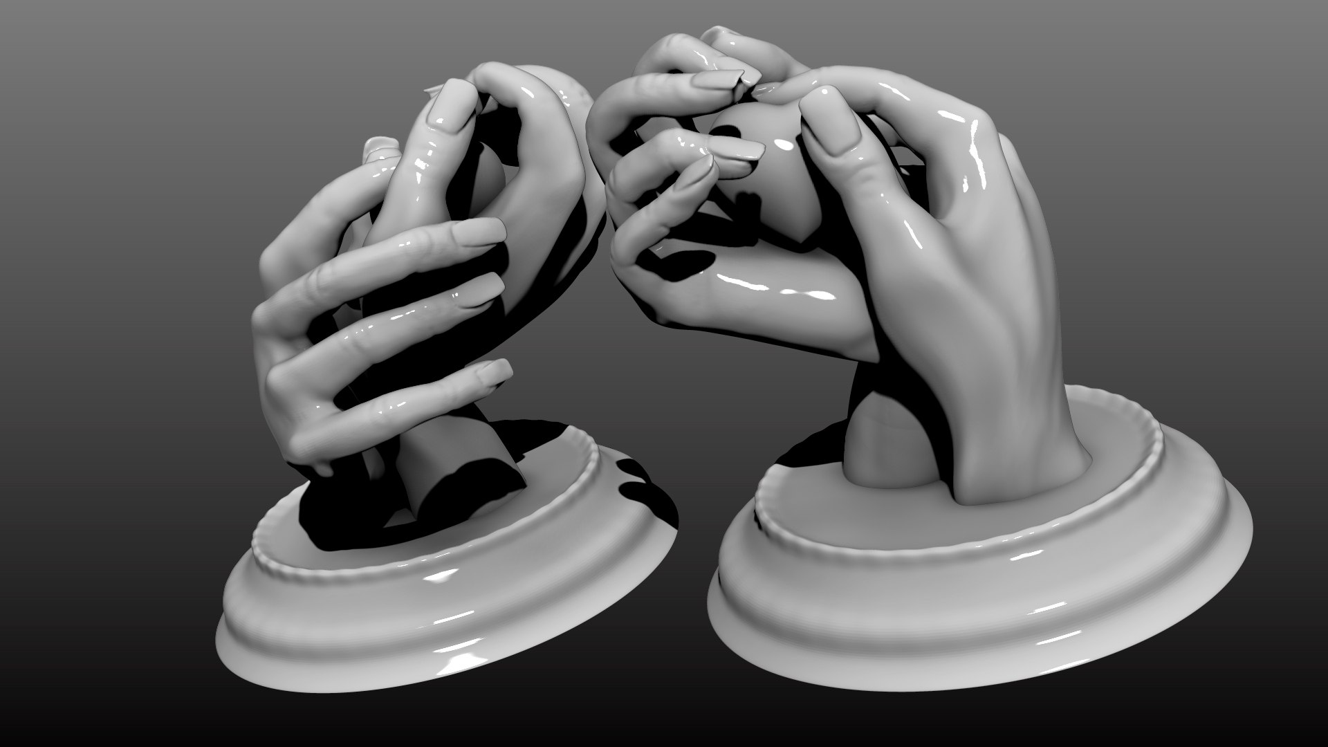 3D valentines hand heart - TurboSquid 1686925