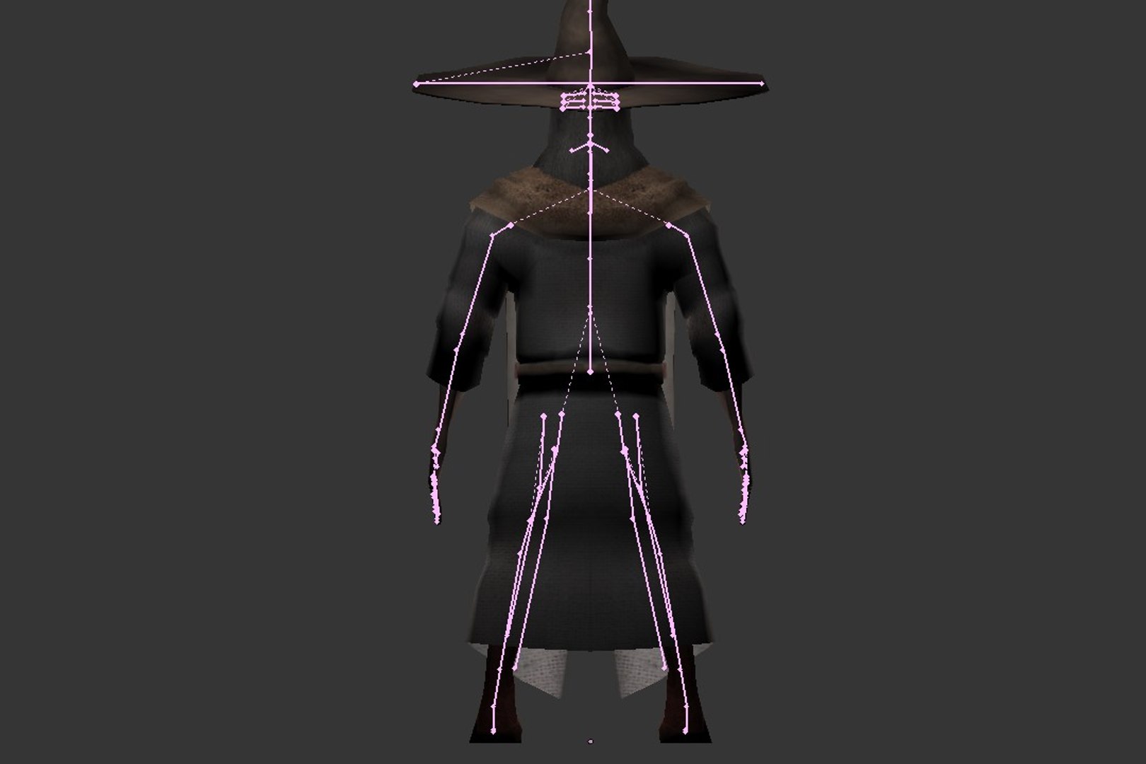 maya wizard character run