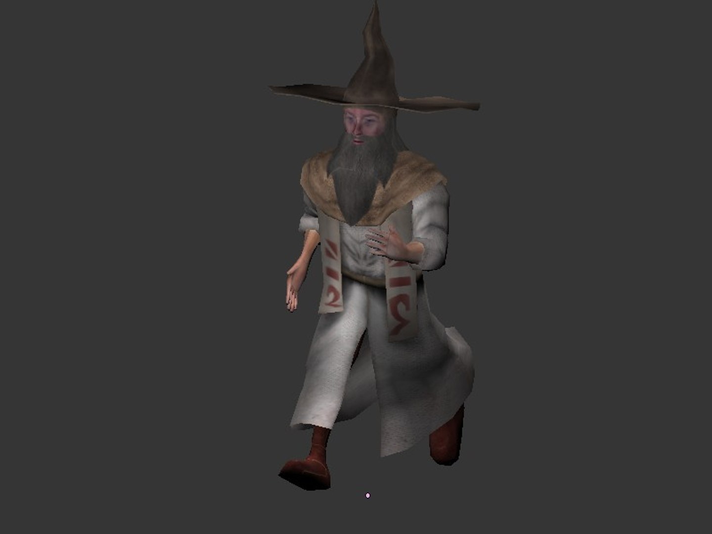 maya wizard character run