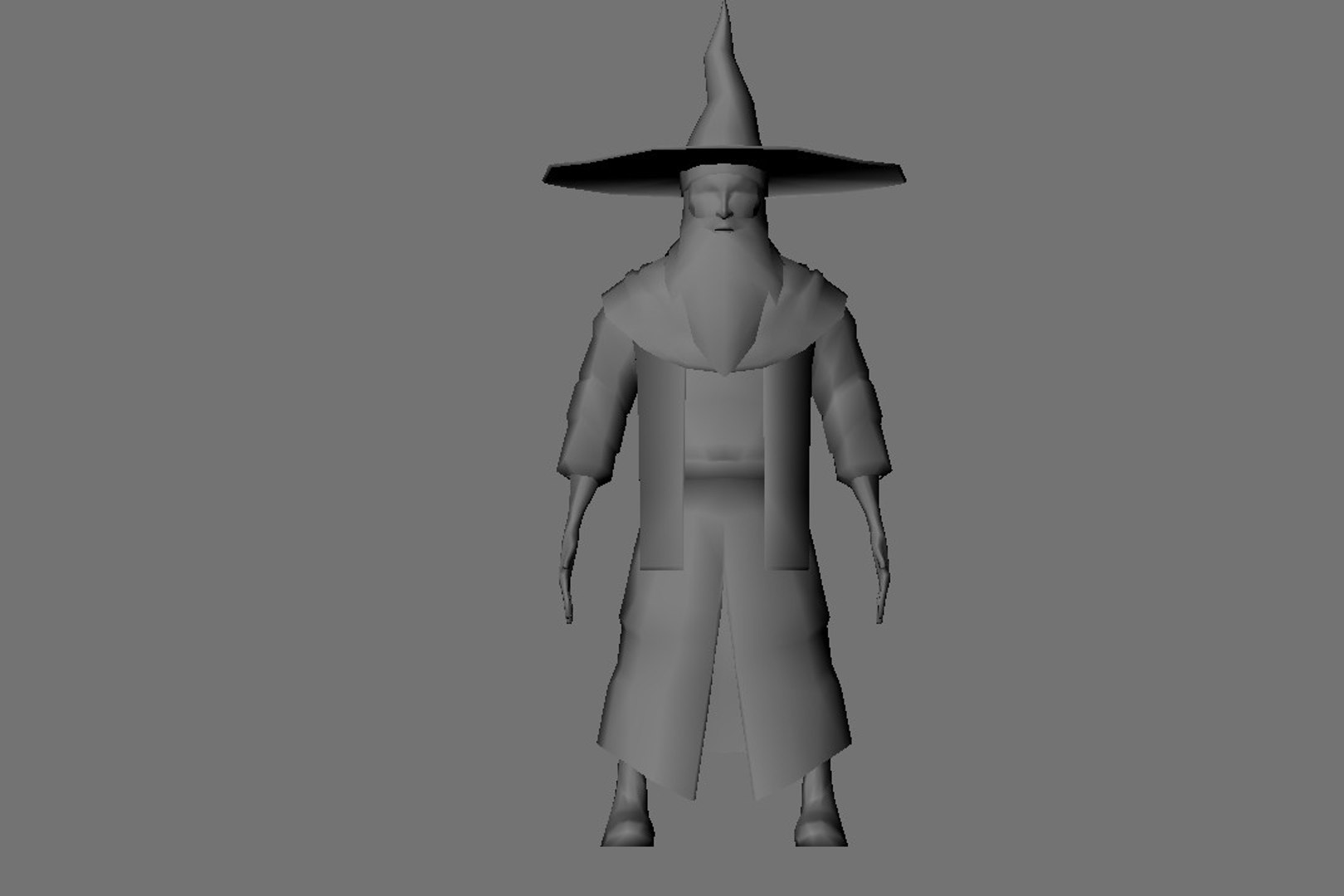 maya wizard character run