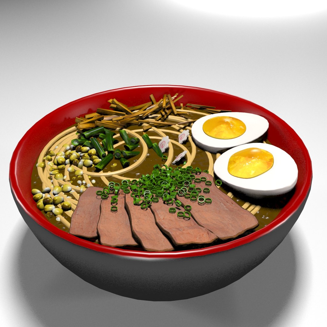 Japanese Food Ramen 3D Model - TurboSquid 1417034
