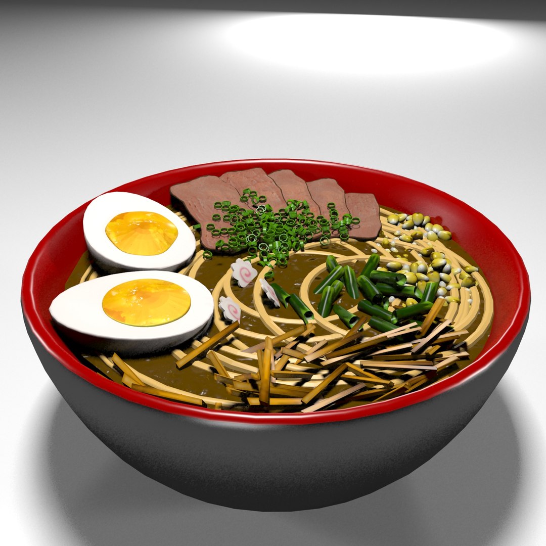 Japanese Food Ramen 3D Model - TurboSquid 1417034
