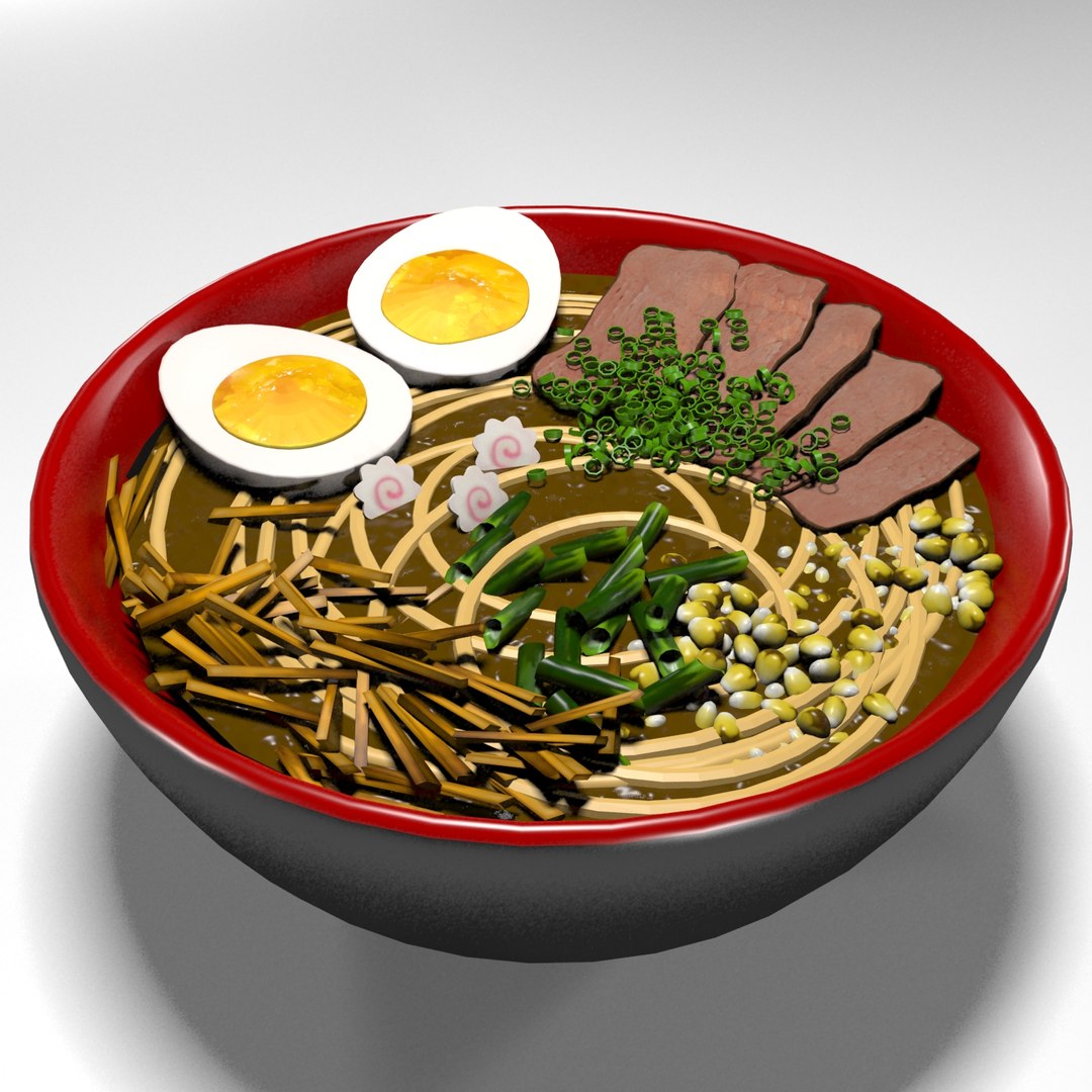 Japanese Food Ramen 3D Model - TurboSquid 1417034