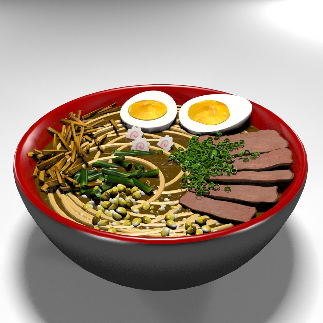 Japanese Food Ramen 3D Model - TurboSquid 1417034