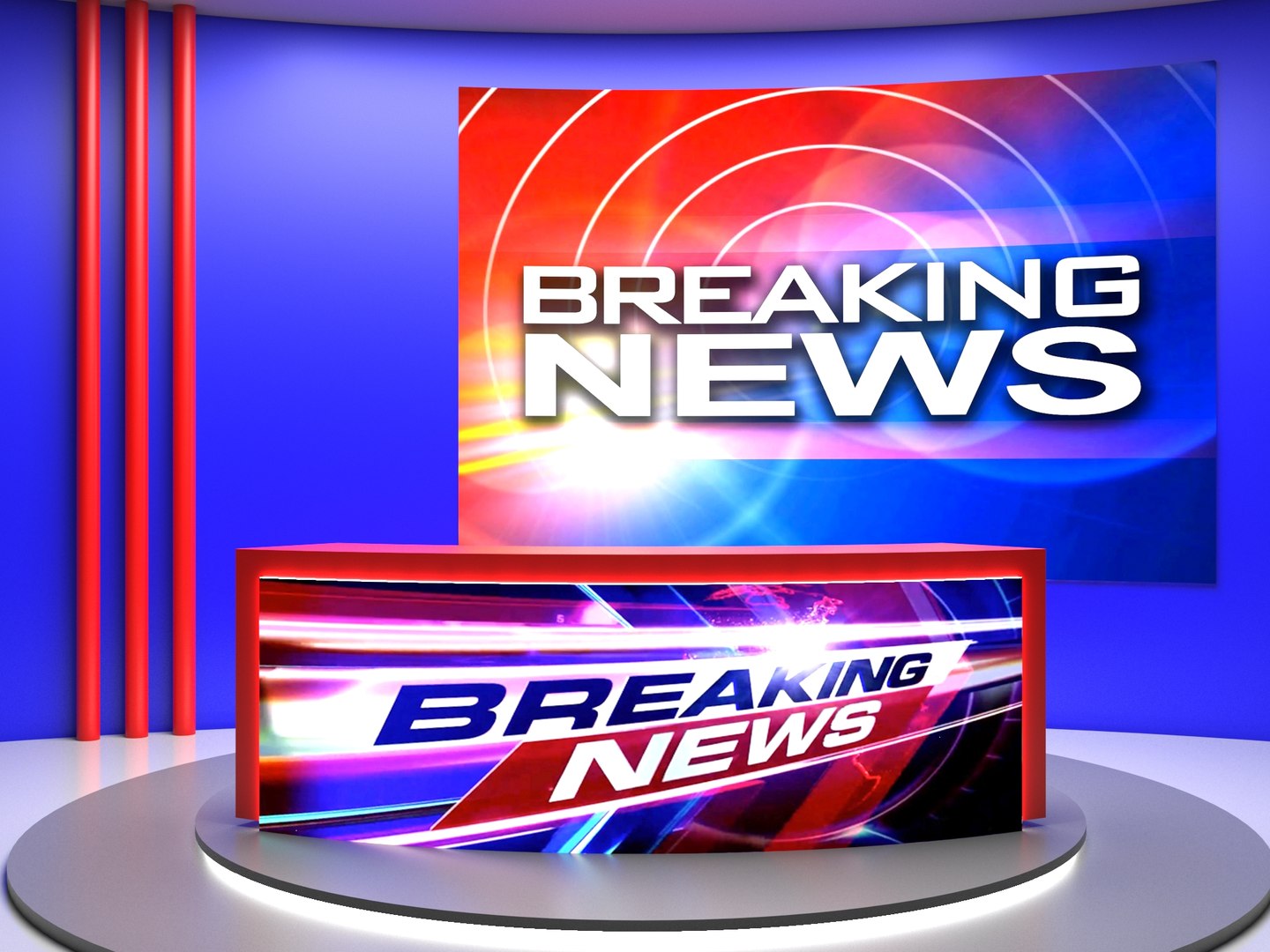 3D News Studio - TurboSquid 1679989