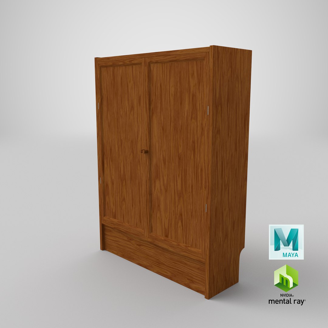 Cabinet 02 - Brown Walnut Model - TurboSquid 2029001