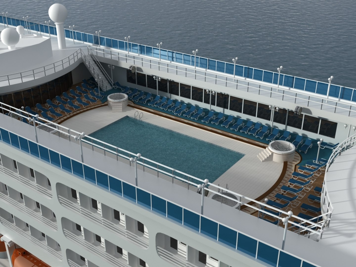 3d mega cruise ship