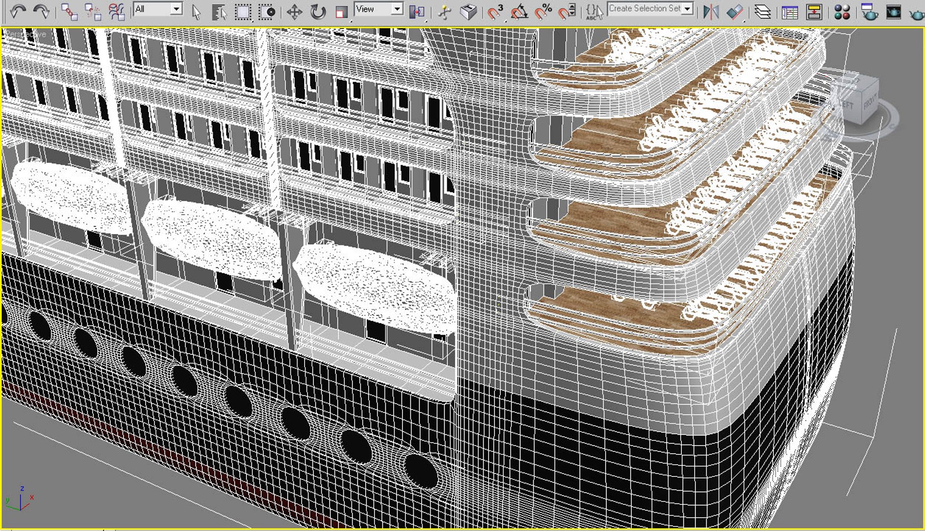 3d mega cruise ship