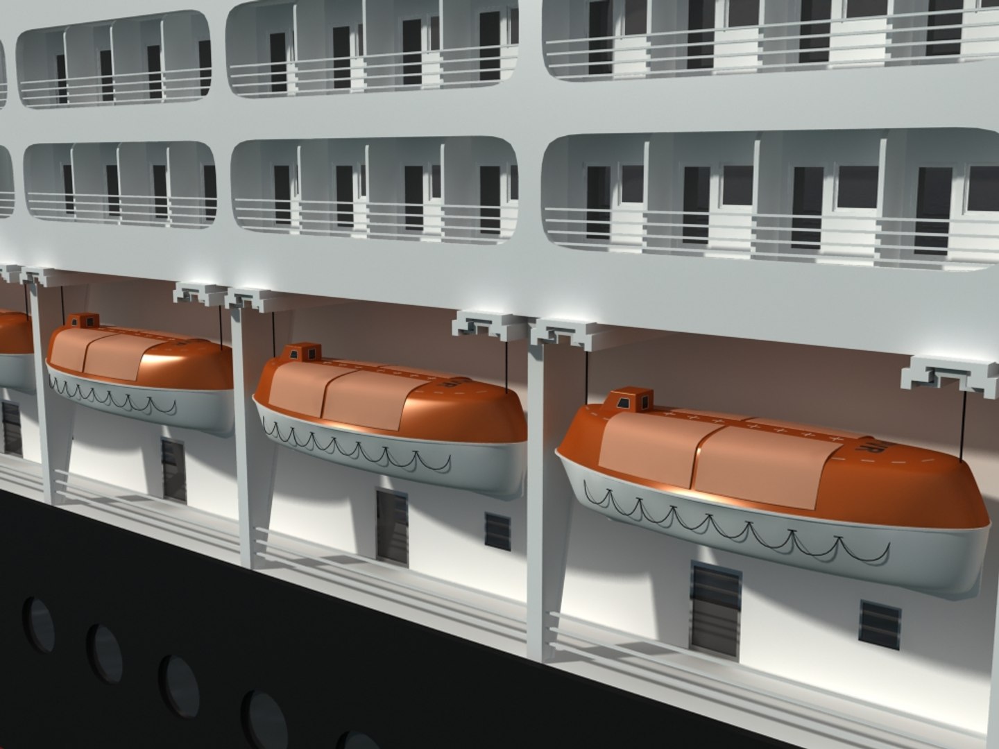 3d mega cruise ship