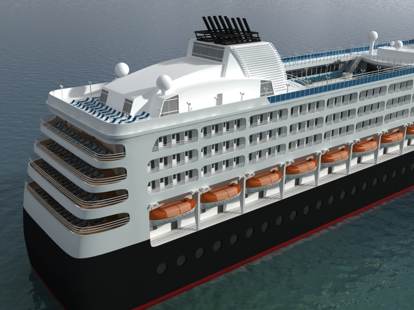 3d mega cruise ship
