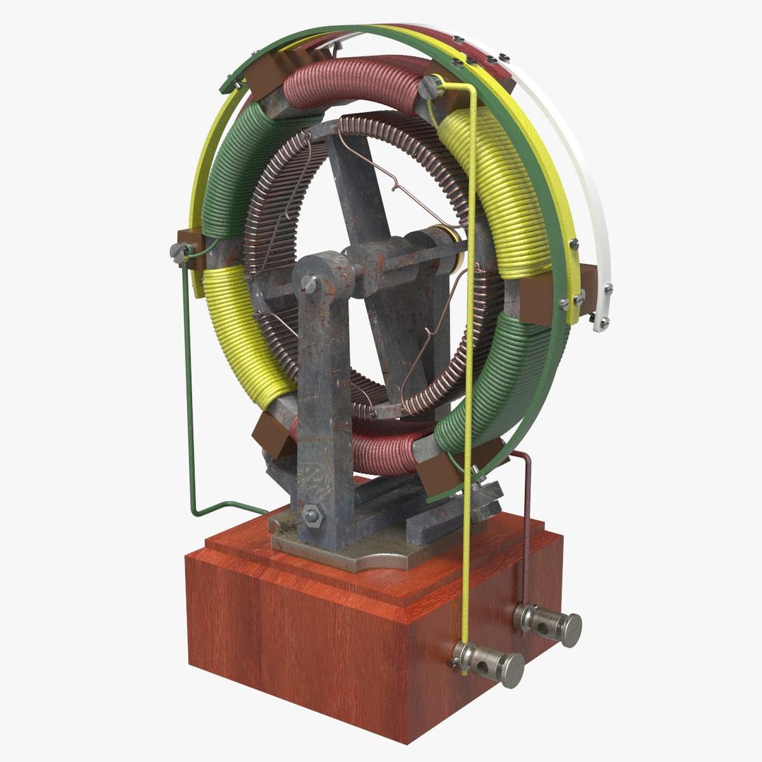 3D early electric motor model - TurboSquid 1201189