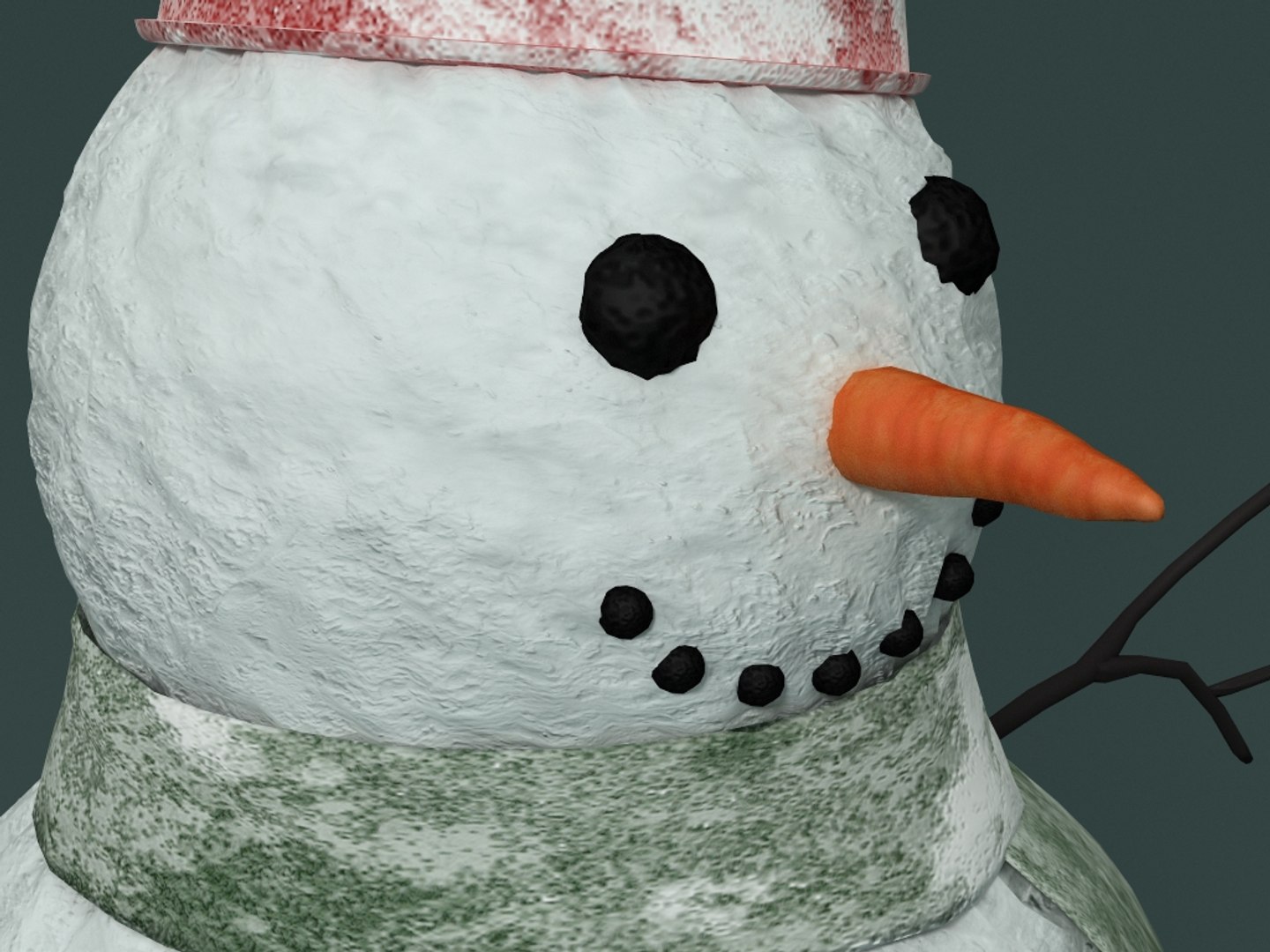 Snowman Snow Man 3d Max