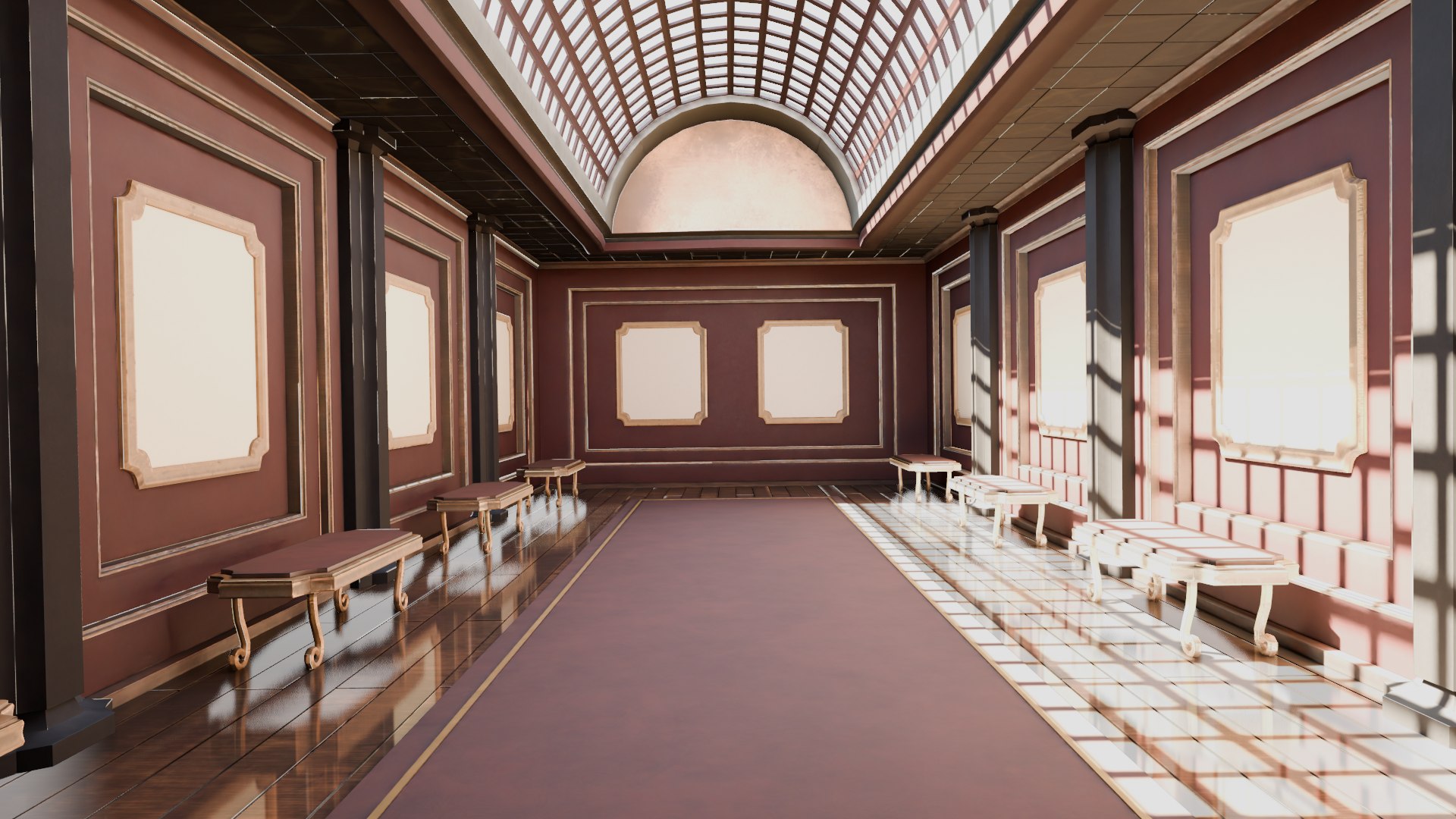 VR Gallery For Product And Painting Showcase 3D Model - TurboSquid 2154553