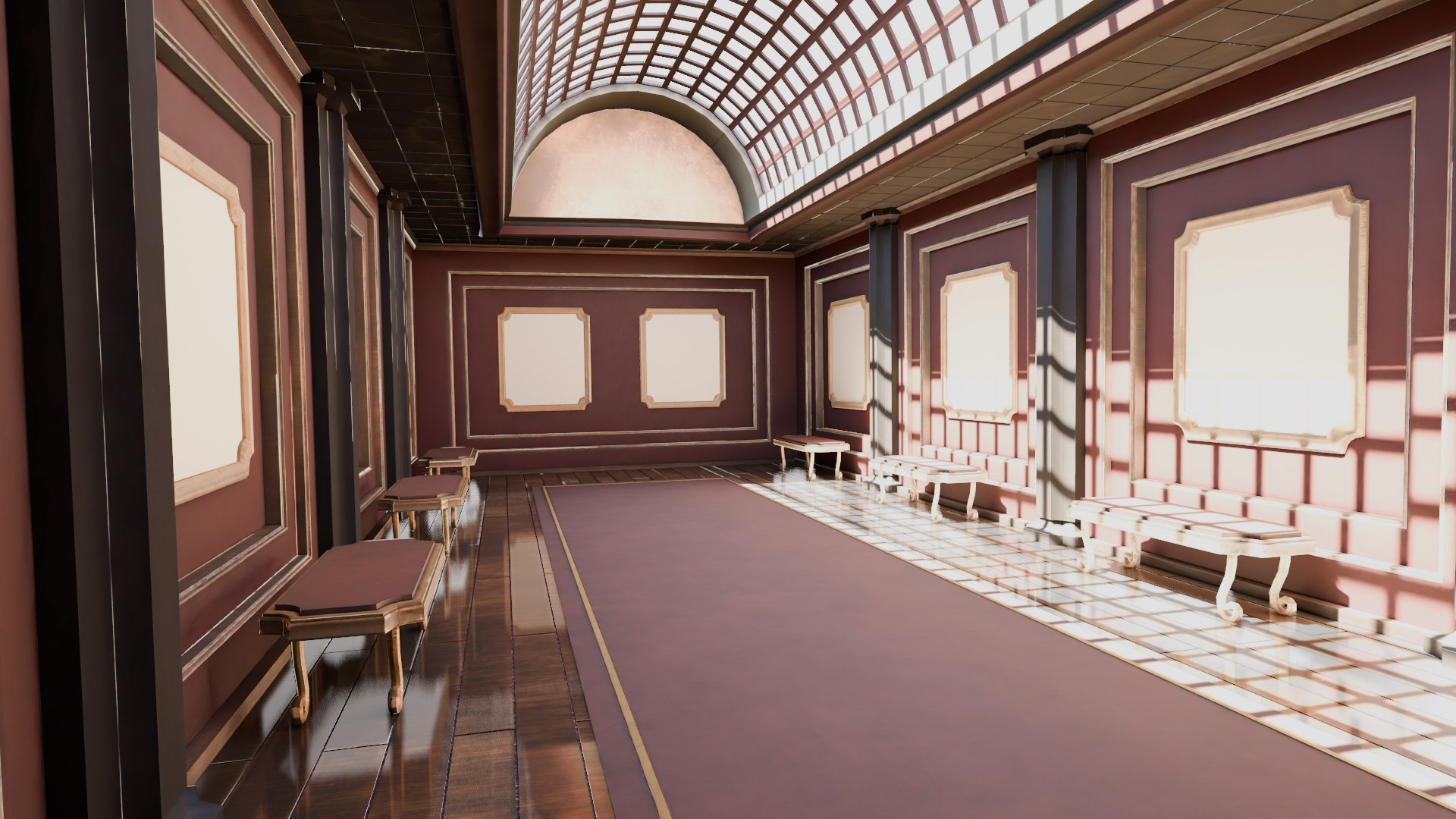 VR Gallery For Product And Painting Showcase 3D Model - TurboSquid 2154553