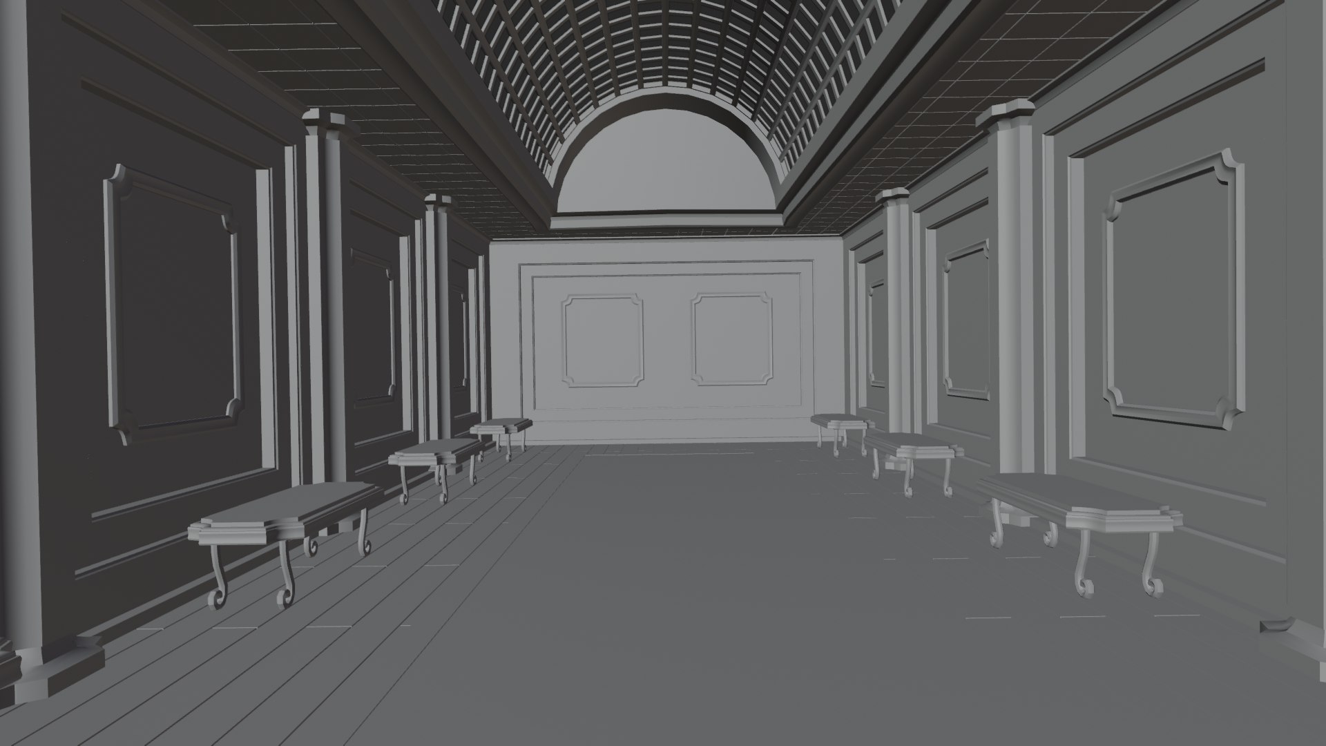 VR Gallery For Product And Painting Showcase 3D Model - TurboSquid 2154553