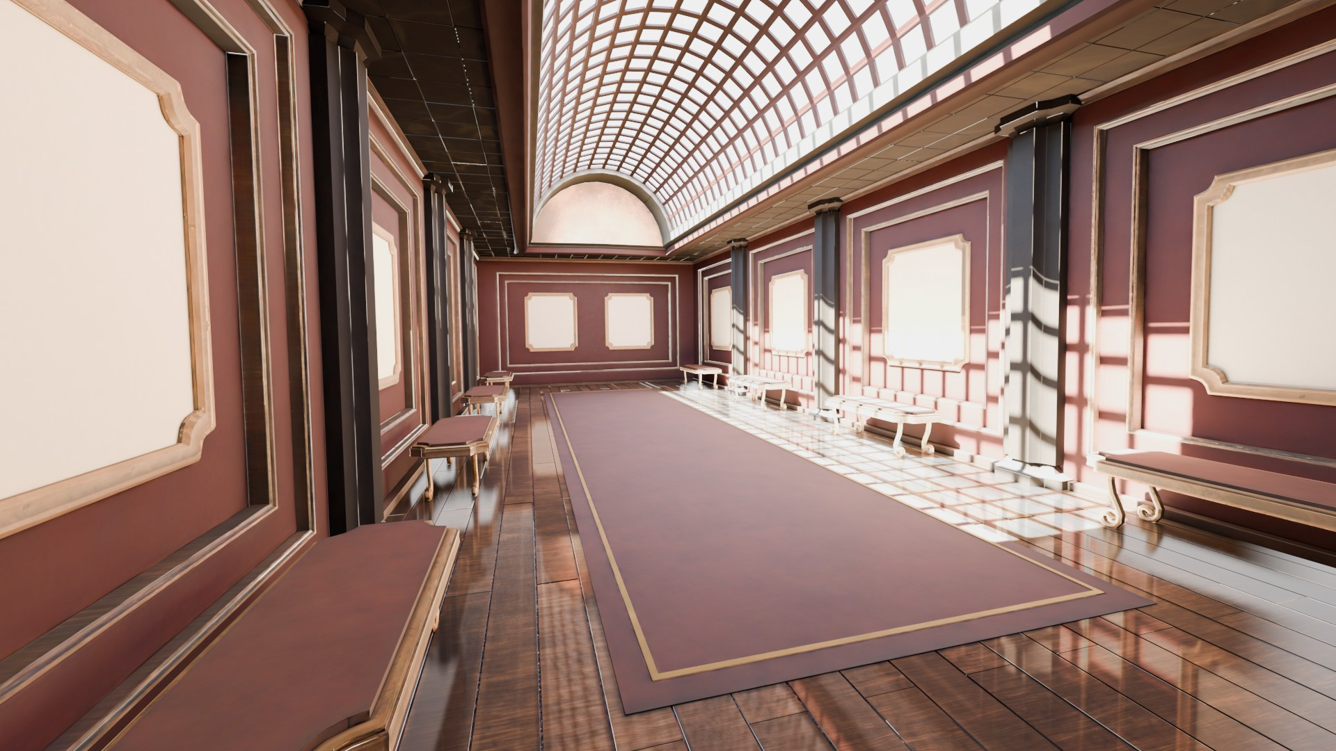 VR Gallery For Product And Painting Showcase 3D Model - TurboSquid 2154553