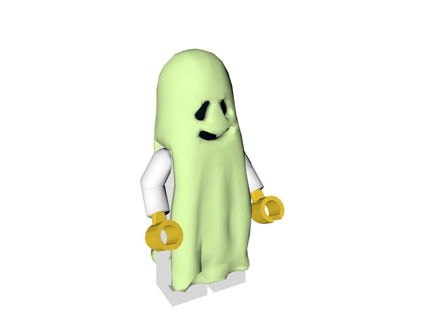 3d Model Of Lego Ghost