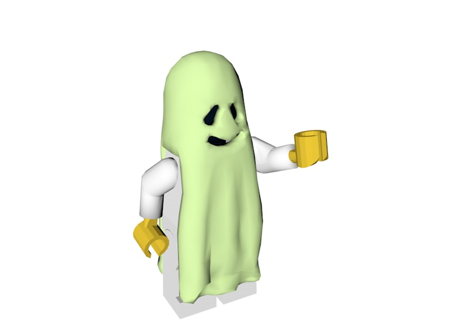 3d Model Of Lego Ghost