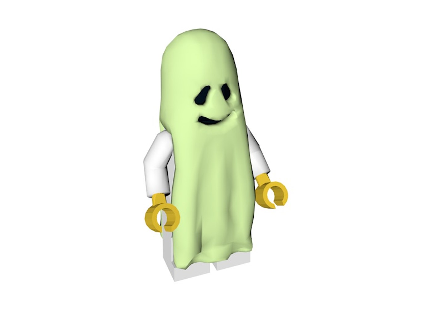 3d Model Of Lego Ghost