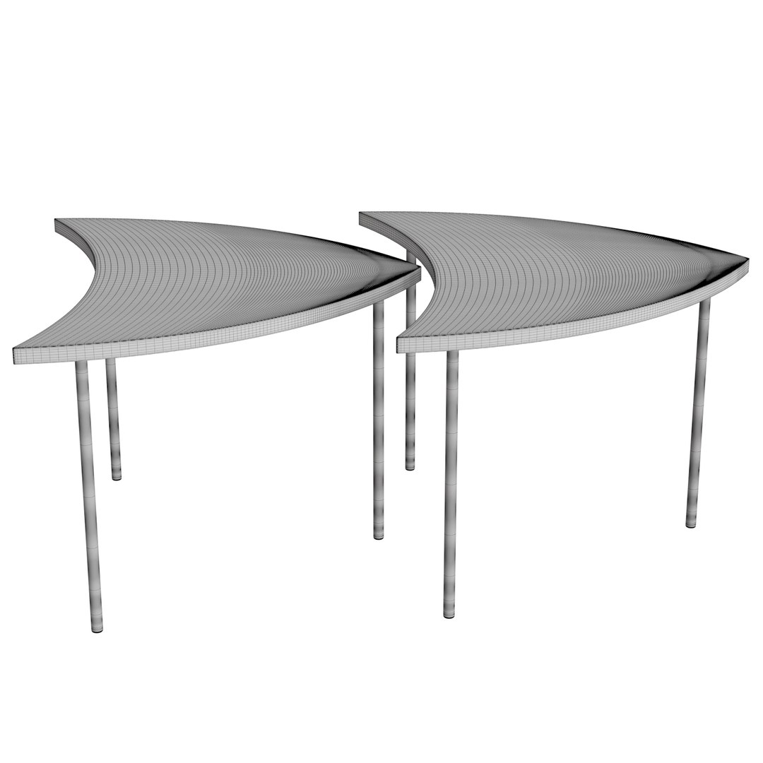 Pinwheel Table 3D Model - TurboSquid 1629260