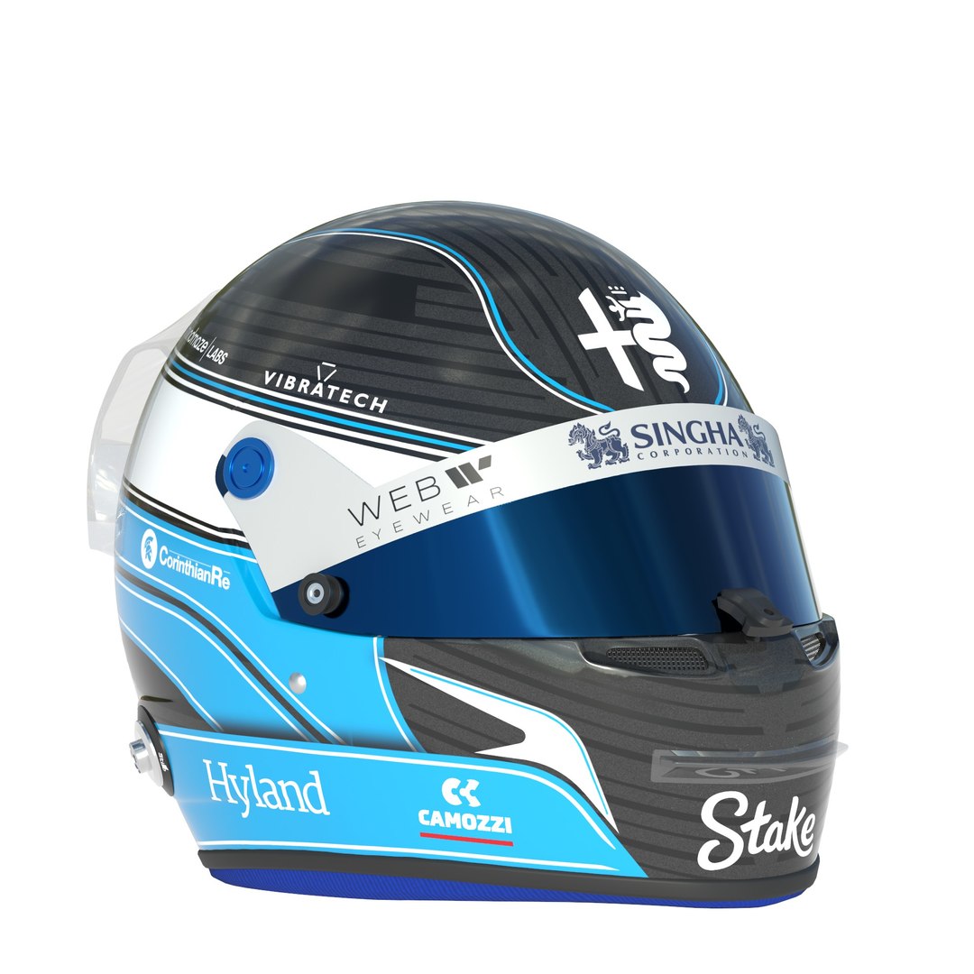 3D Model F1 Valtteri Bottas Helmet 2023 - TurboSquid 2116339
