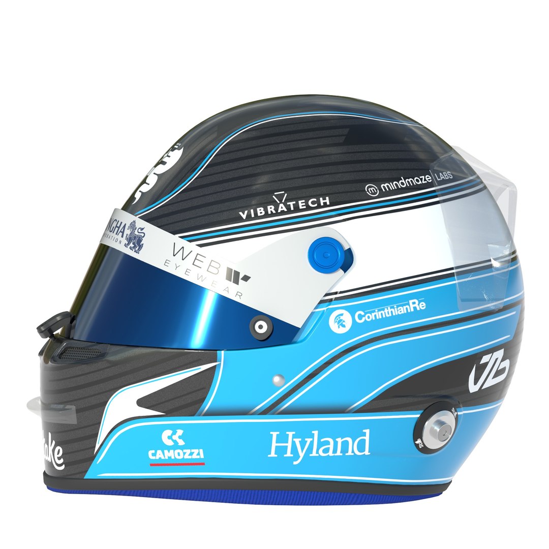 3D Model F1 Valtteri Bottas Helmet 2023 - TurboSquid 2116339