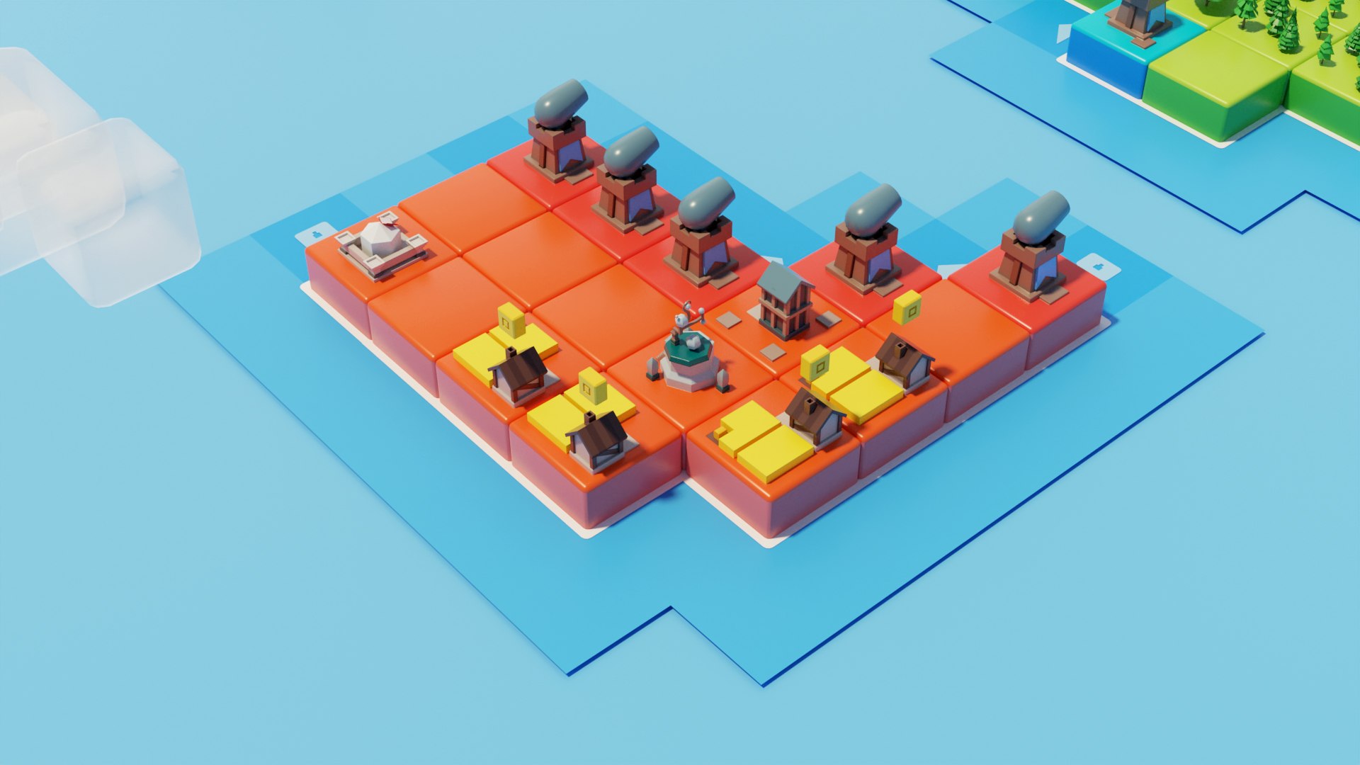 3D Tile Island Castle Model - TurboSquid 1828060