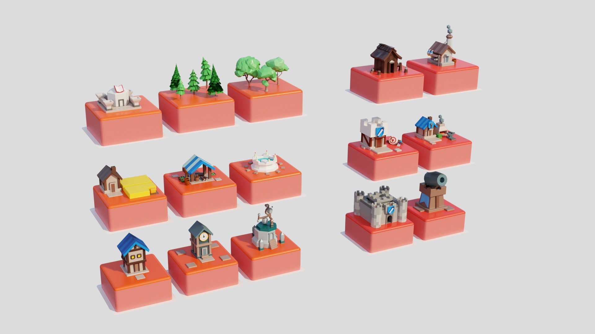 3D Tile Island Castle Model - TurboSquid 1828060