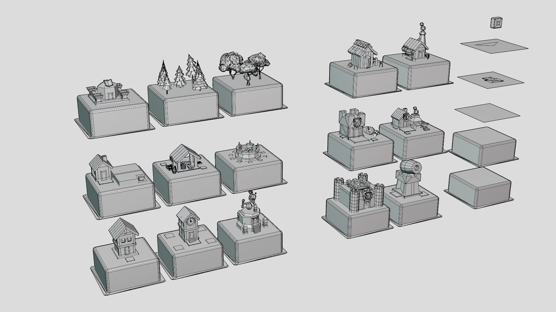 3D Tile Island Castle Model - TurboSquid 1828060
